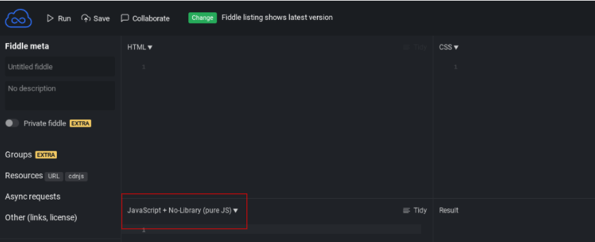 JSFiddleでvue.jsを1分以内に書き始める方法 | Web Apps Labo